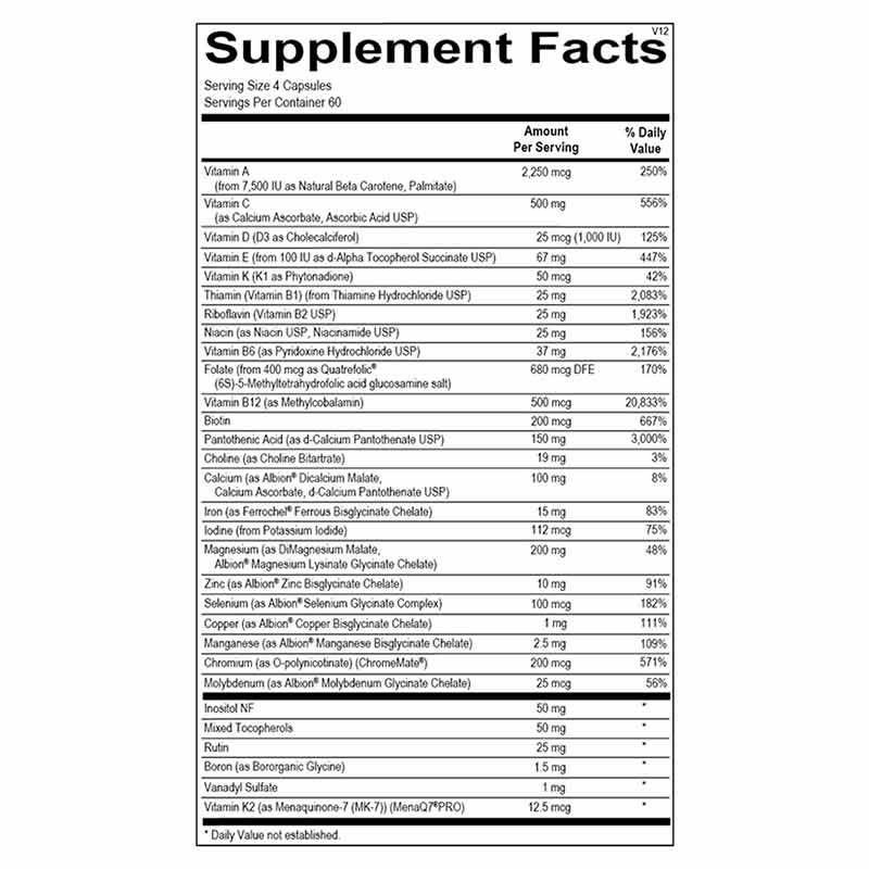 Alpha Base Capsules with Iron, Ortho Molecular – Natural Healthy Concepts