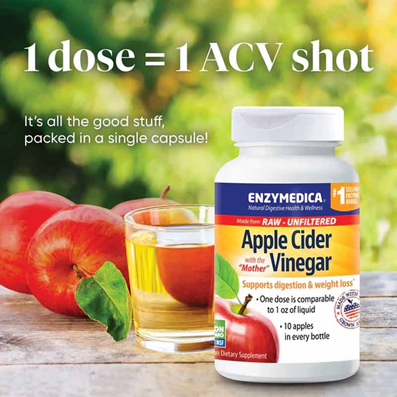 Apple Cider Vinegar, Enzymedica – Natural Healthy Concepts