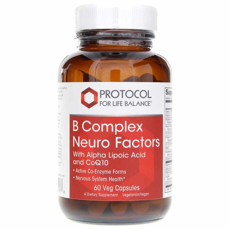 B Complex Neuro Factors with ALA & CoQ10, Protocol For Life Balance ...