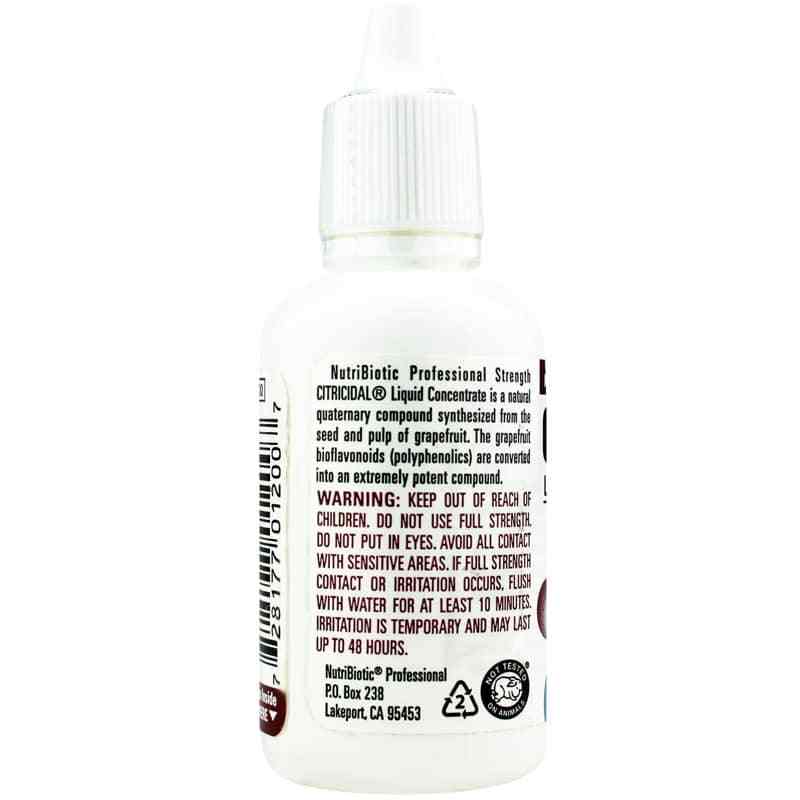 Citricidal Liquid Concentrate Grapefruit Seed Extract, Nutribiotic ...