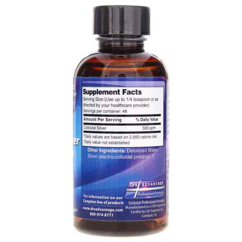 Colloidal Silver Liquid 500 ppm, Dr's. Advantage – Natural Healthy Concepts