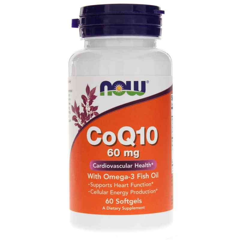 Coq10 60 Mg With Omega 3 Fish Oil Now Foods Natural Healthy Concepts