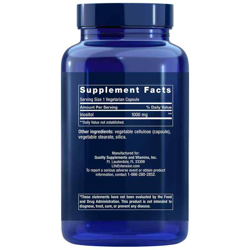 Inositol Caps 1000 Mg, Life Extension – Natural Healthy Concepts