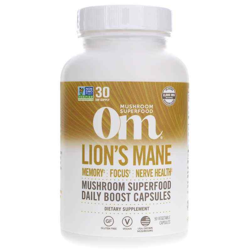 Lion's Mane Capsules, Om Mushroom – Natural Healthy Concepts