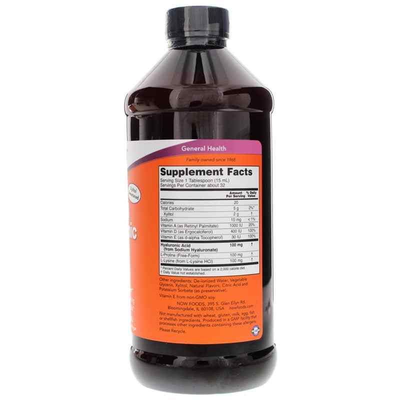 Liquid Hyaluronic Acid, NOW Foods – Natural Healthy Concepts