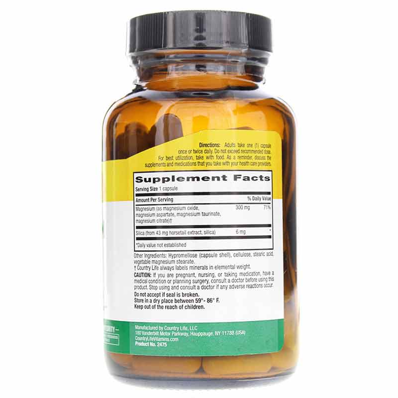 Magnesium Caps 300 Mg, Country Life – Natural Healthy Concepts