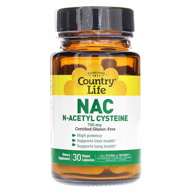 NAC 750 Mg, Country Life – Natural Healthy Concepts