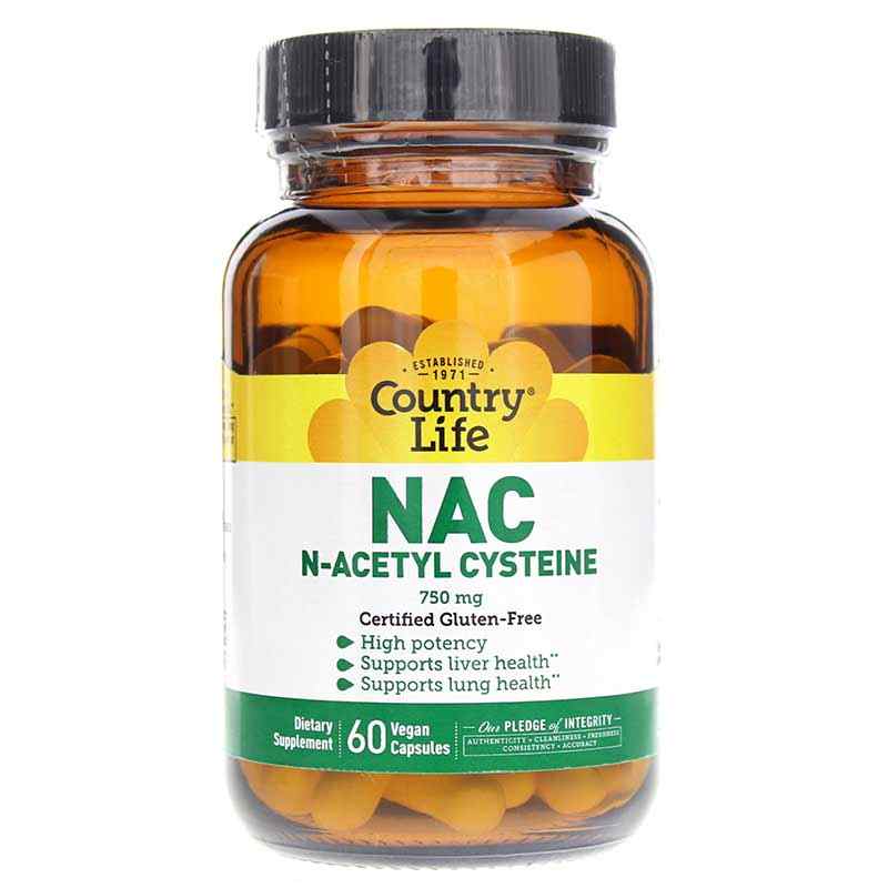 NAC 750 Mg, Country Life – Natural Healthy Concepts