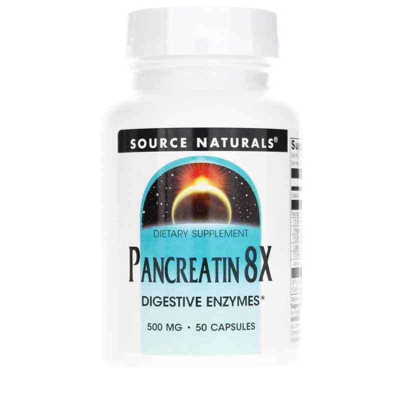 Pancreatin 8X 500 Mg, by Source Naturals – Natural Healthy Concepts