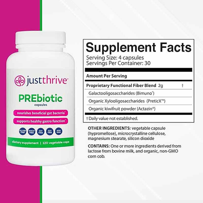 Precision PREbiotic Capsules, Just Thrive – Natural Healthy Concepts