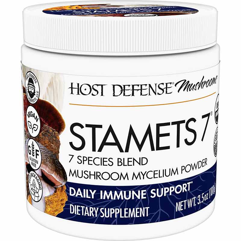 Stamets 7 Mushroom Mycelium Powder, Host Defense – Natural Healthy Concepts