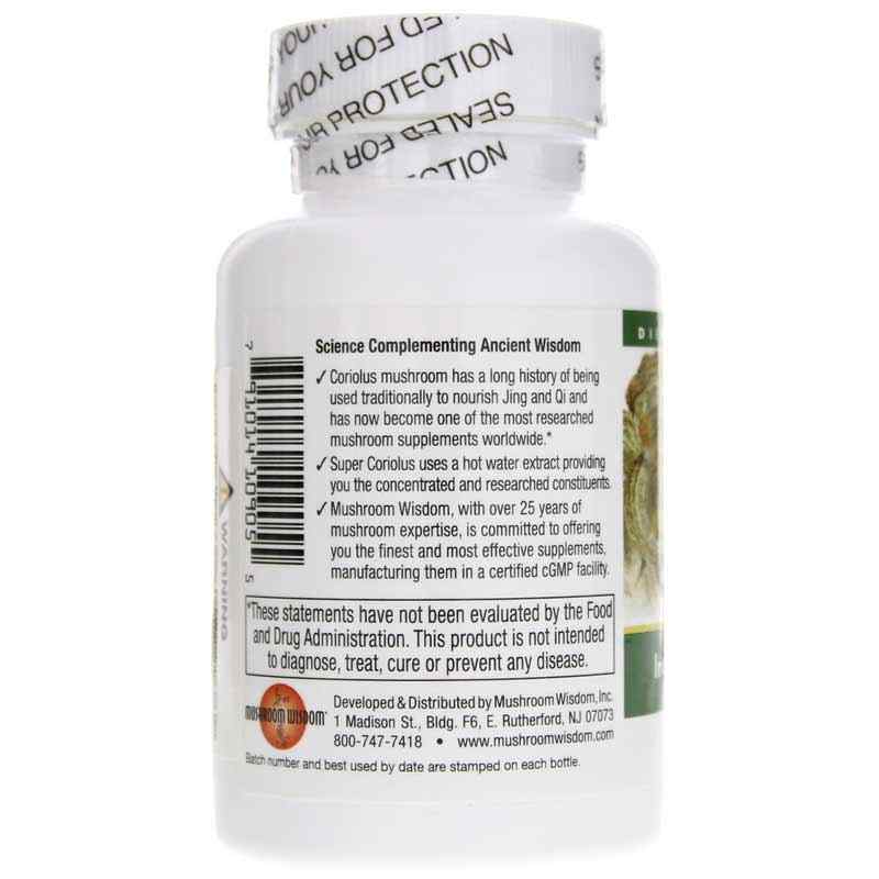 Super Coriolus, Mushroom Wisdom – Natural Healthy Concepts