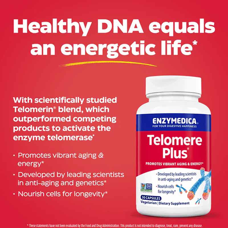 Telomere Plus, Enzymedica – Natural Healthy Concepts