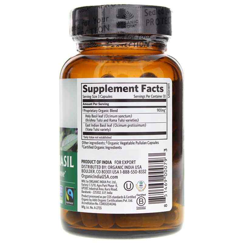 Tulsi-Holy Basil Certified Organic, Organic India – Natural Healthy ...