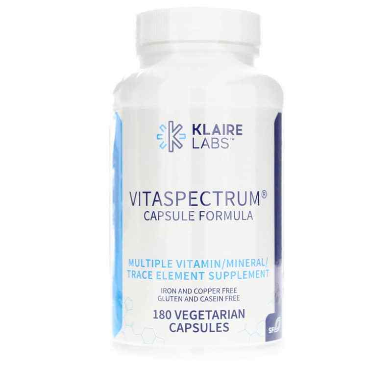 Vitaspectrum Multiple Iron & Copper Free, Klaire Labs – Natural Healthy ...