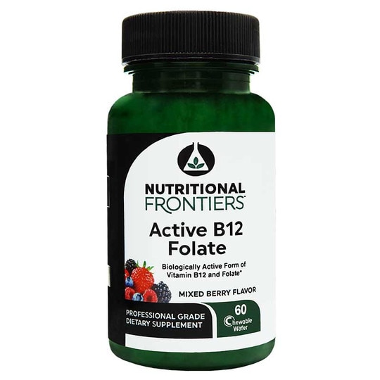 Active B12 Folate Mixed Berry Flavor, Nutritional Frontiers
