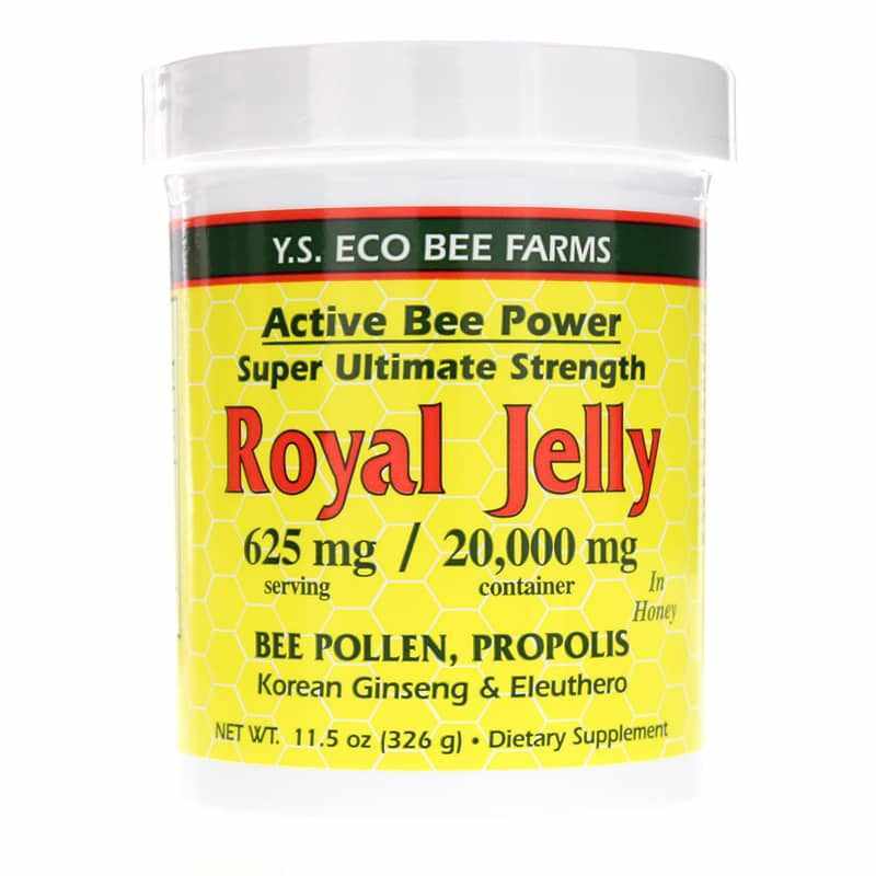 Active Bee Power Royal Jelly with Bee Pollen & Propolis, YS Organic Bee ...