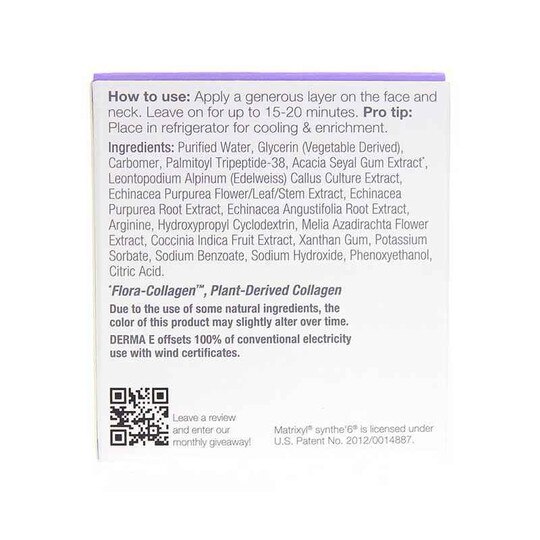Advanced Peptides & Flora-Collagen Cryo-Gel Mask, Derma E Advanced Peptides & Flora-Collagen Cryo-Gel Mask, Derma E
