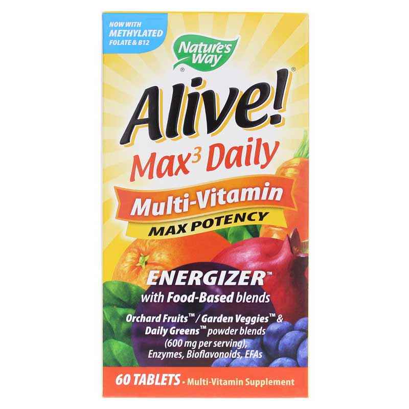 Alive Max3 Daily Multivitamin Max Potency, Natures Way