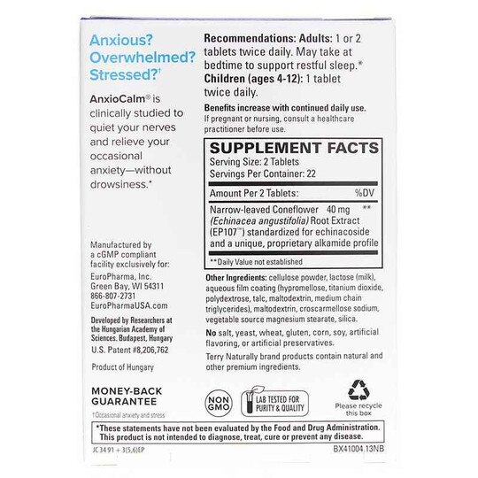 Terry Naturally AnxioCalm - Anxiety Support | NHC