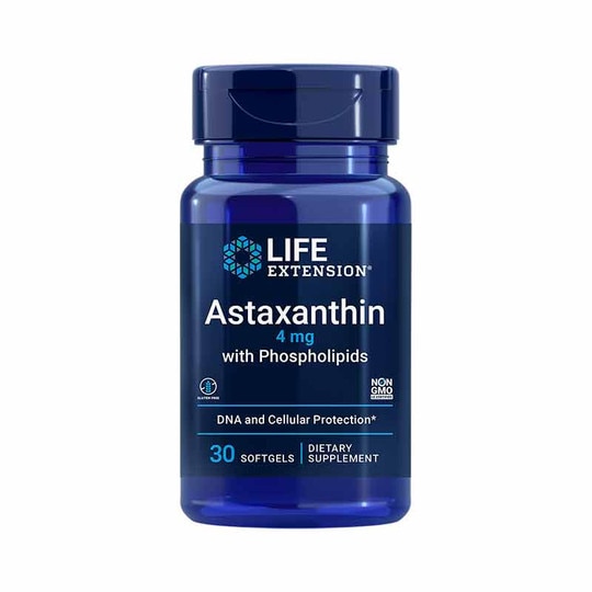 Astaxanthin 4 Mg with Phospholipids, Life Extension Astaxanthin 4 Mg with Phospholipids, Life Extension