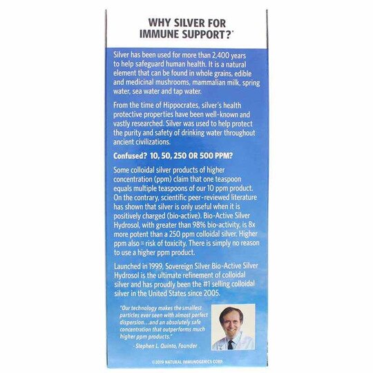 Bio-Active Silver, Sovereign Silver