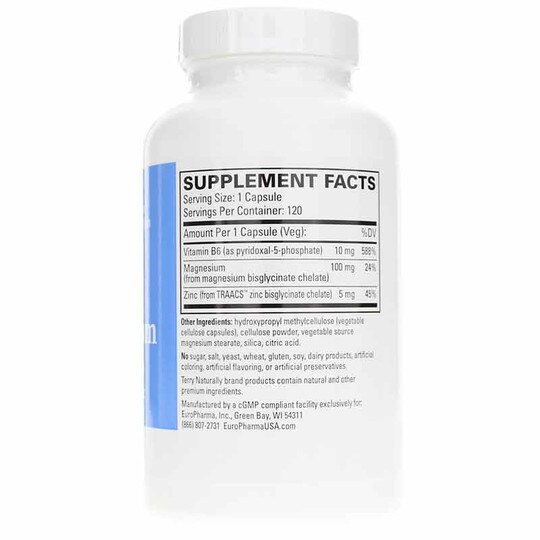 BioActive Magnesium Complex with P-5-P and Zinc, Terry Naturally