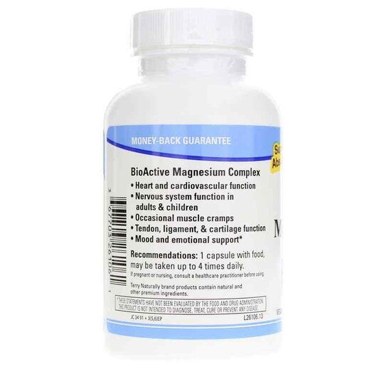 BioActive Magnesium Complex with P-5-P and Zinc, Terry Naturally