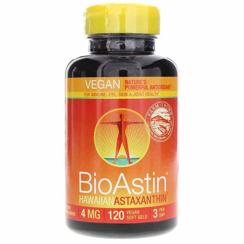 BioAstin Vegan 4 Mg Hawaiian Astaxanthin, Nutrex Hawaii