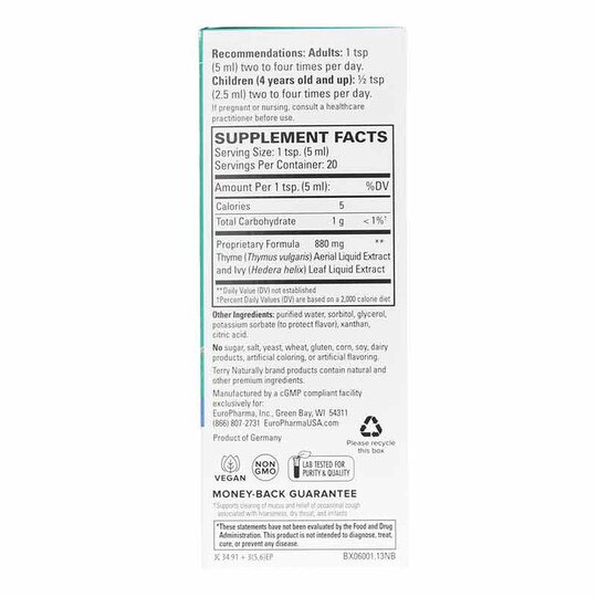 Bronchial Clear Liquid, Terry Naturally