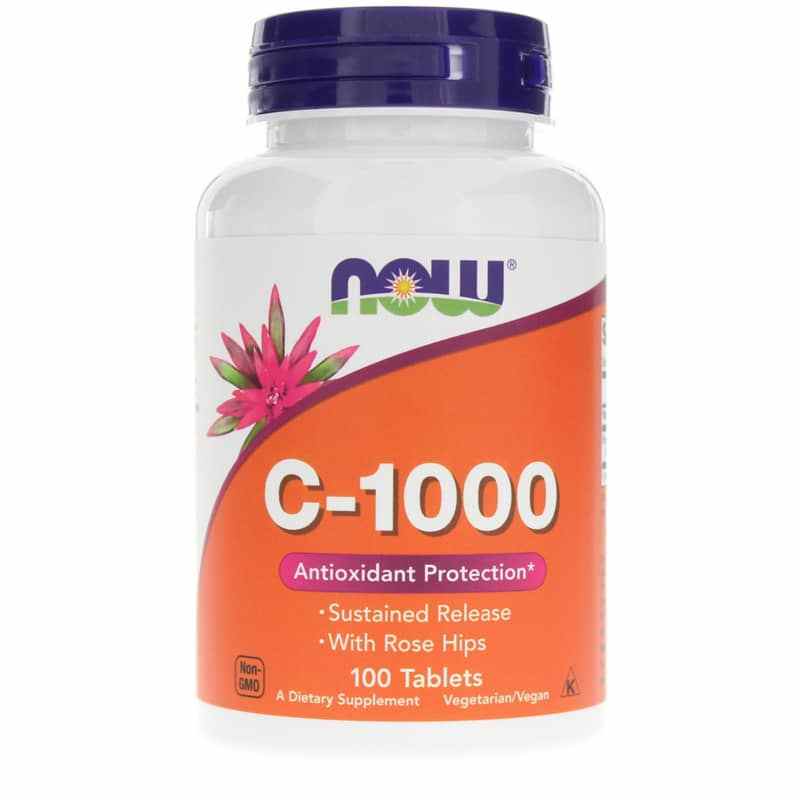 C-1000 Sustained Release with Rose Hips, NOW Foods