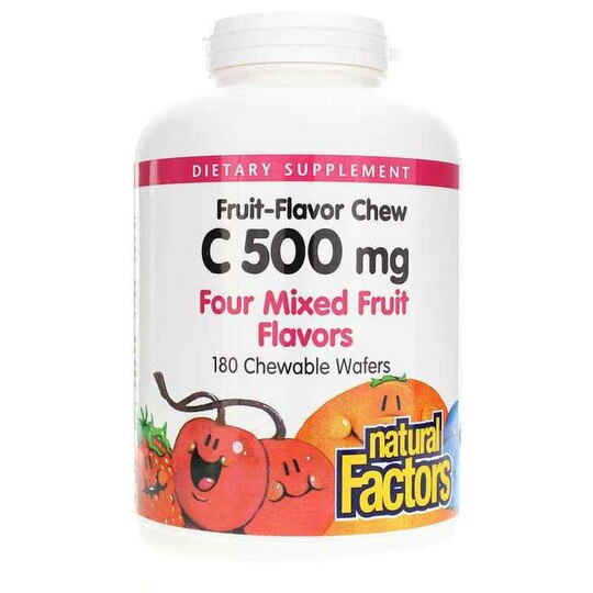 C-500 Mg Natural Fruit Chew, Natural Factors