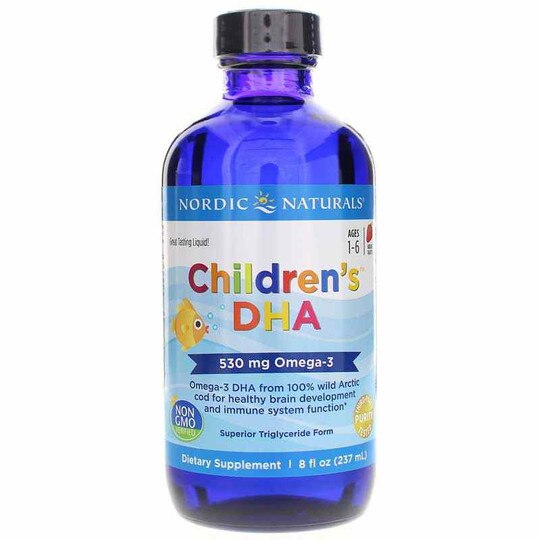 Children's DHA Strawberry Liquid, Nordic Naturals
