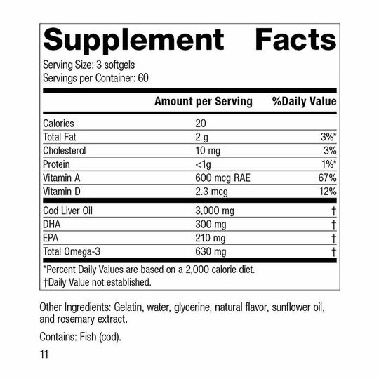 Cod Liver Oil, Standard Process