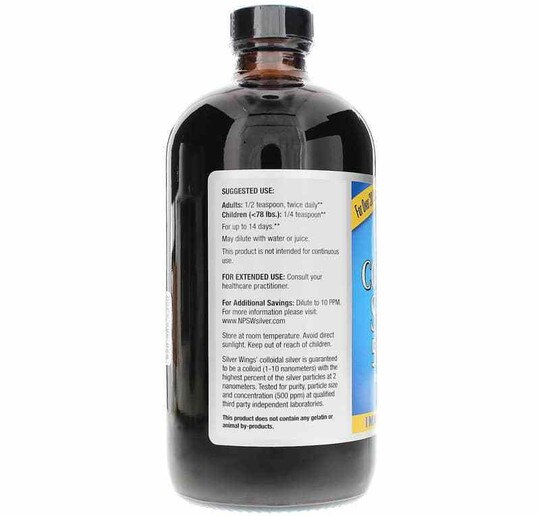 Colloidal Silver 500 PPM, Natural Path Silver Wings