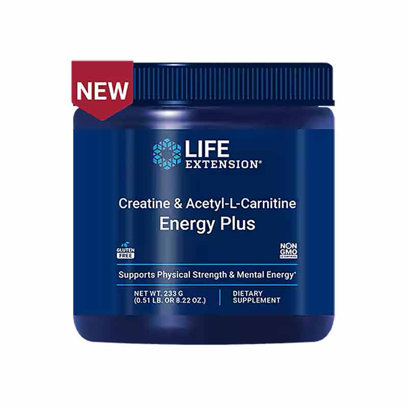 Creatine & Acetyl-L-Carnitine Energy Plus, Life Extension