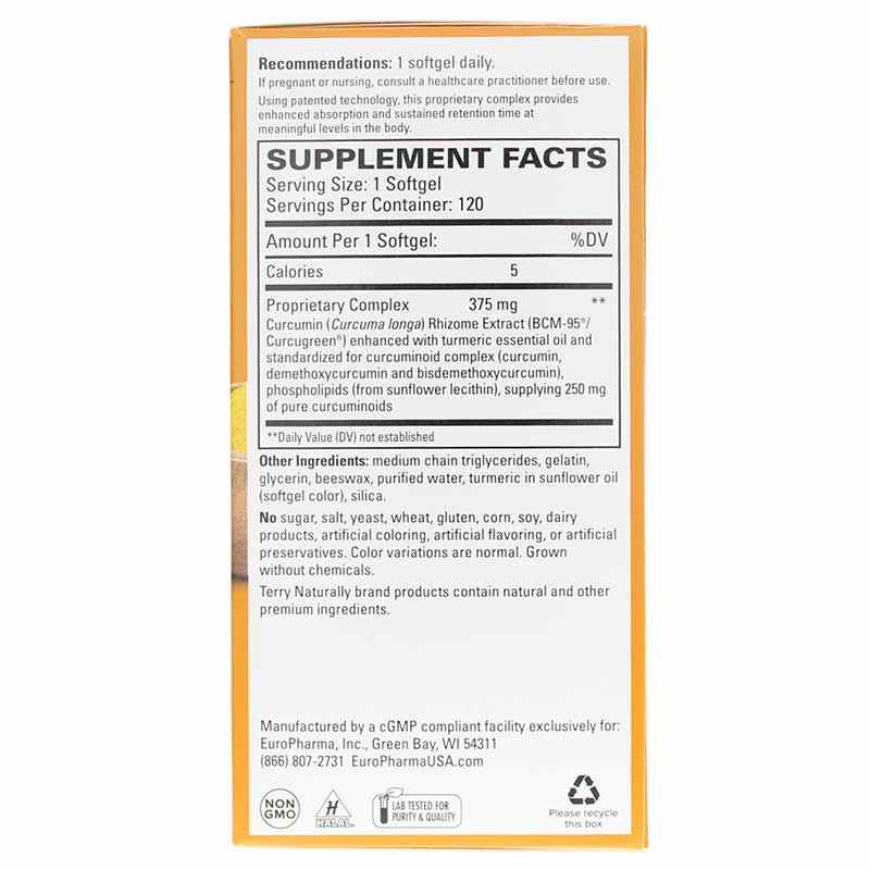 CuraMed 375 Mg, Terry Naturally