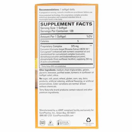 CuraMed 375 Mg, Terry Naturally