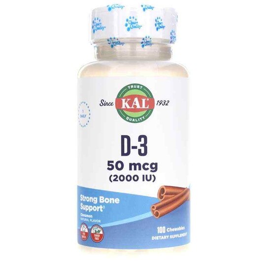 D-3 50 Mcg (2000 IU) Sugarless, Kal