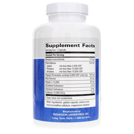 Digestin Enzyme Supplement, Progressive Labs