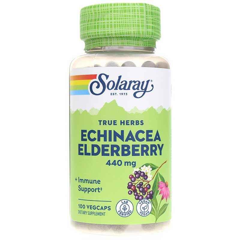 Echinacea Elderberry 440 Mg, Solaray