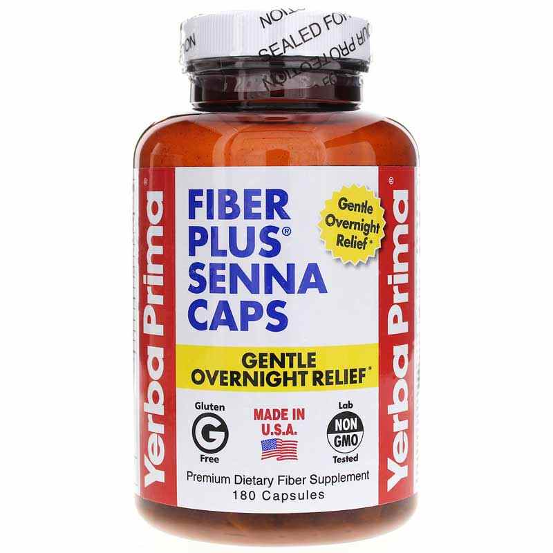 Fiber Plus Senna Caps, Yerba Prima