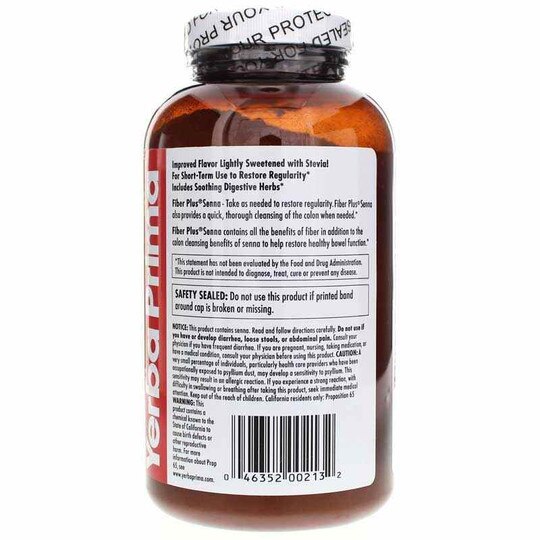 Fiber Plus Senna Powder, Yerba Prima
