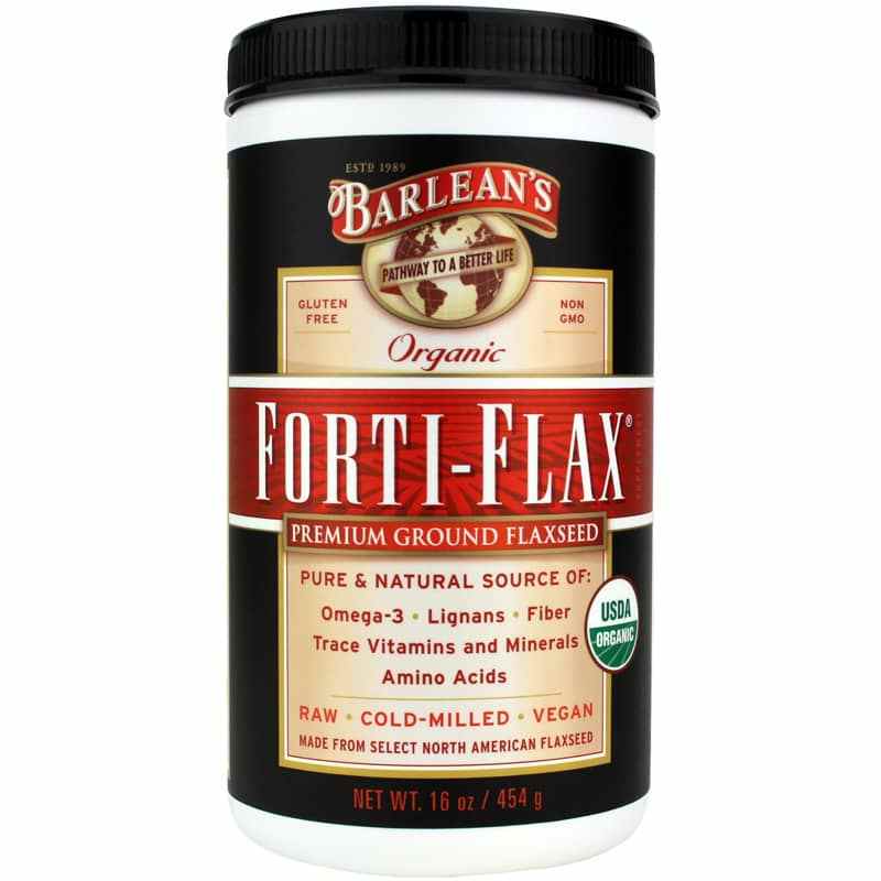 Forti-Flax Premium Ground Flaxseed, Barleans Organic Oils