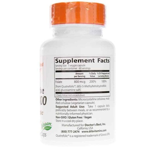 Fully Active Folate 800 Mcg, Doctors Best