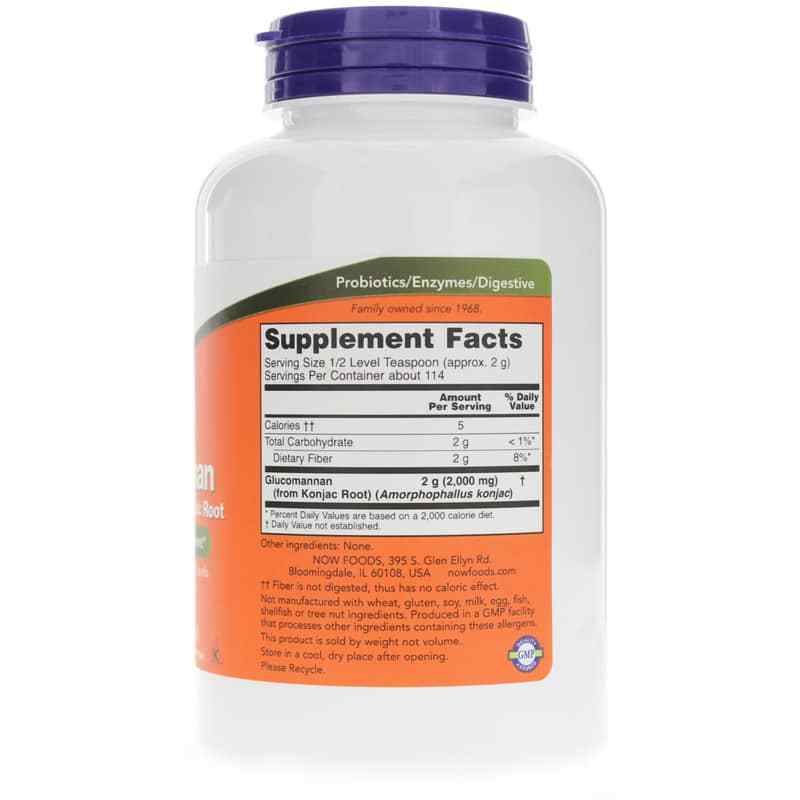 Glucomannan Pure Powder, NOW Foods