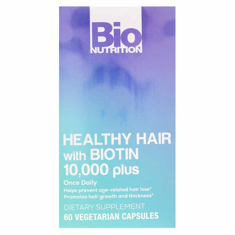 Healthy Hair With Biotin 10000 Plus, Bio Nutrition