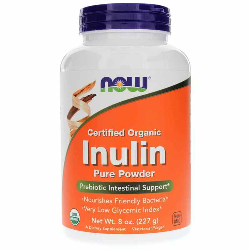 Inulin Organic Pure Powder, NOW Foods