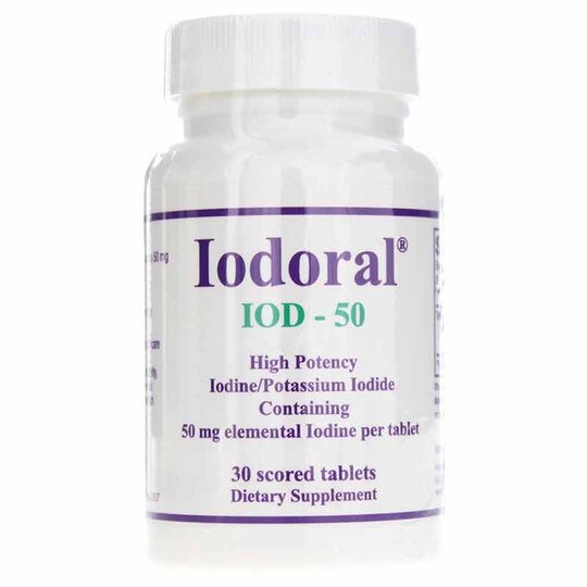 Iodoral 50 Mg Iodine/Potassium Iodide, Optimox