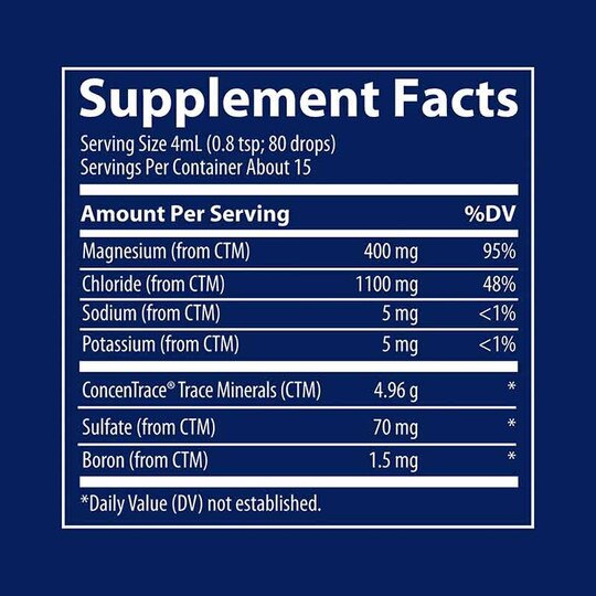 Ionic Magnesium 400 Mg, Trace Minerals Research